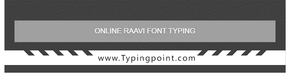 Online Raavi Font Typing - Typing Point